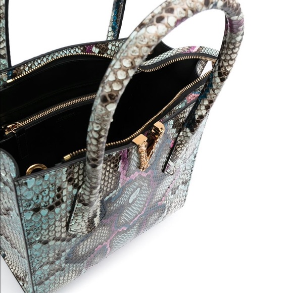 Versace | Bags | Versace Virtus Snake Print Python Lether Multicolour ...